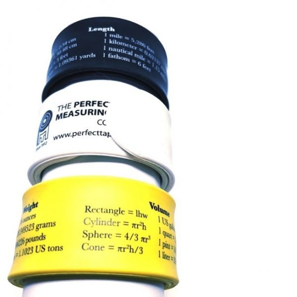 SB12 - 12" Silicone Tape Measure Snap Bracelet (Black) | Perfect ...