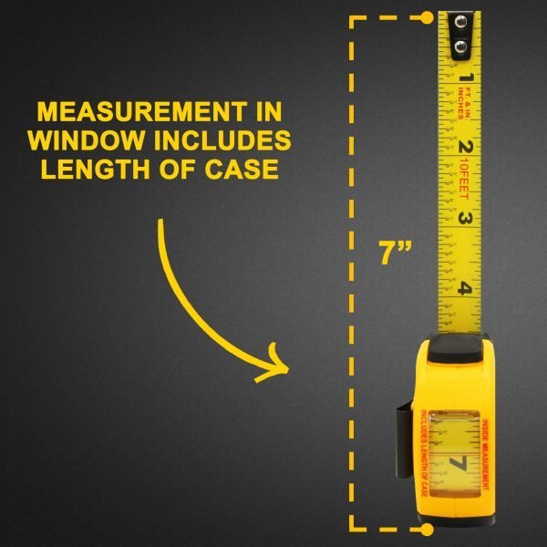 WIN-10 - Window Tape - 10ft Steel Inside Measurement Tape Measure with ...